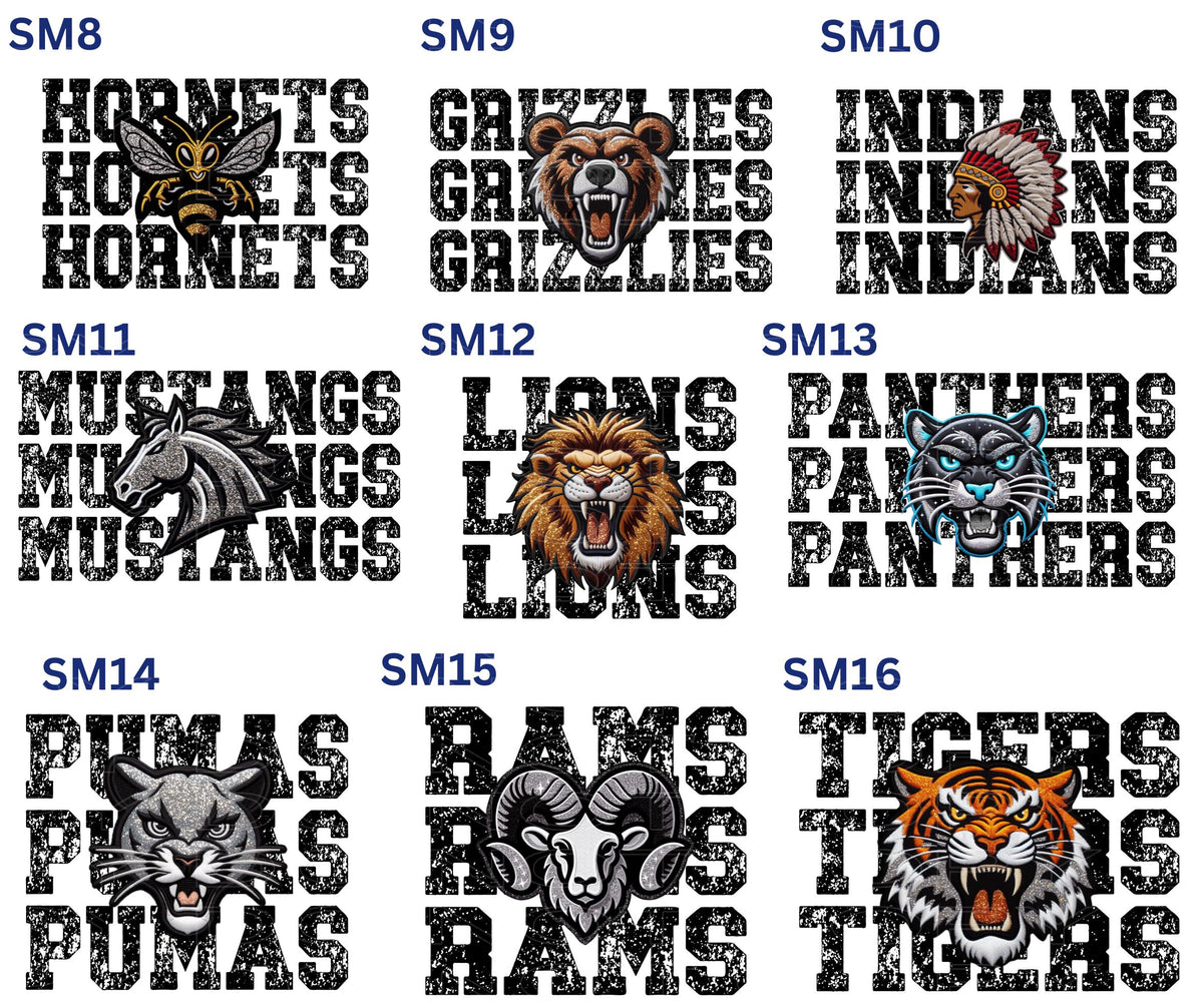 MASCOTS-DTF Transfers – Creatively Cheryl