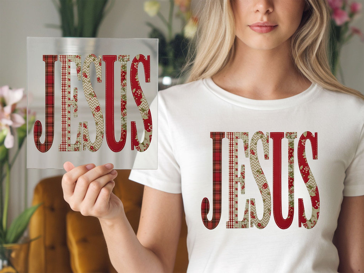 Jesus Patchwork | CREATIVELY CHERYL DTF TRANSFERS | CREATIVELY CHERYL ...