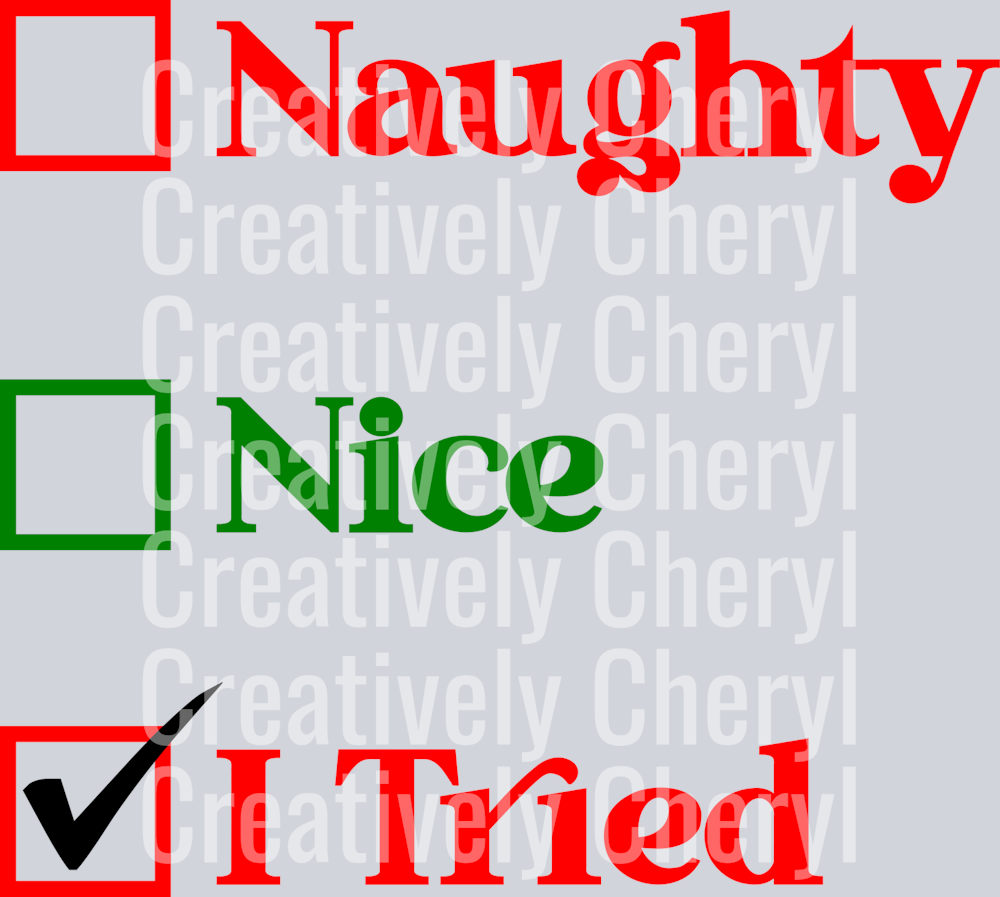 Naughty Nice I tried wine bag – Creatively Cheryl